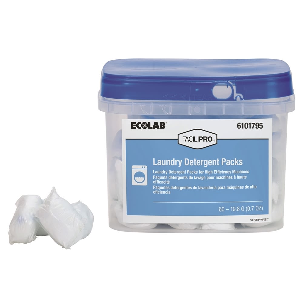 GuestSupply US | Ecolab® Facilipro Laundry Detergent Packs, 0.7oz #6101795